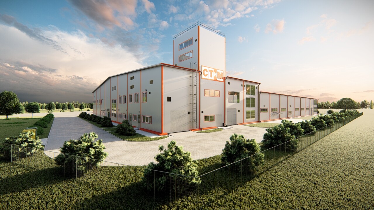 Rosin plant BIM design in Revit with warehouse, manufacturing area ...